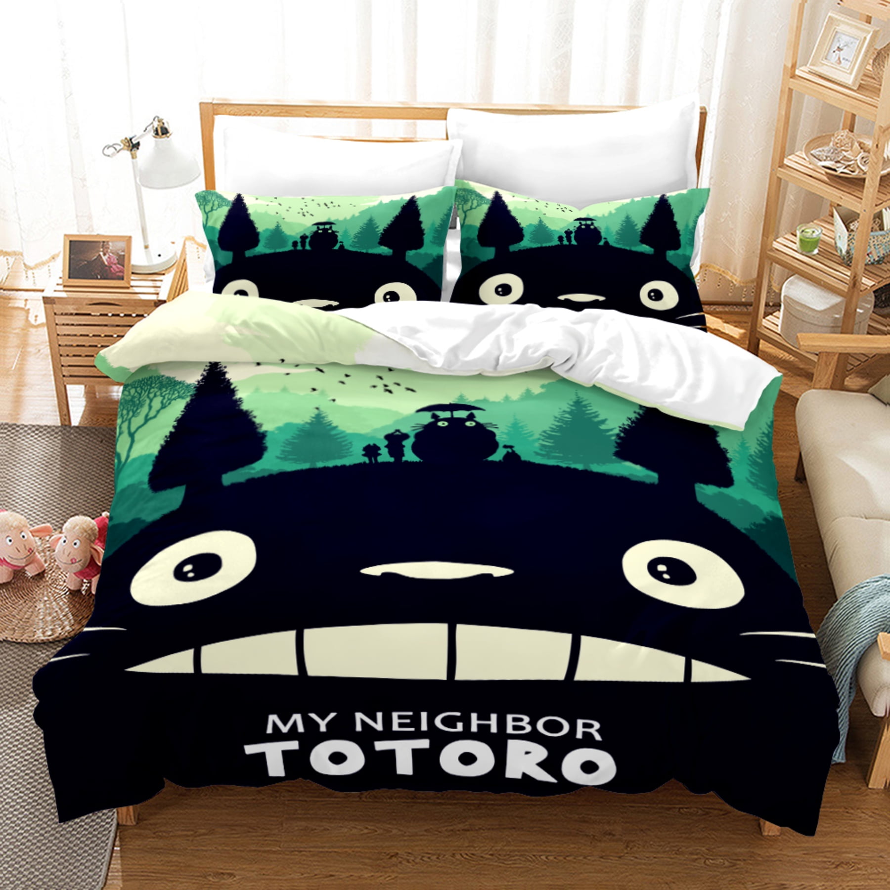 Bedding Set Whimsical Duvet Cover & Pillowcases Minimalist Forest ...