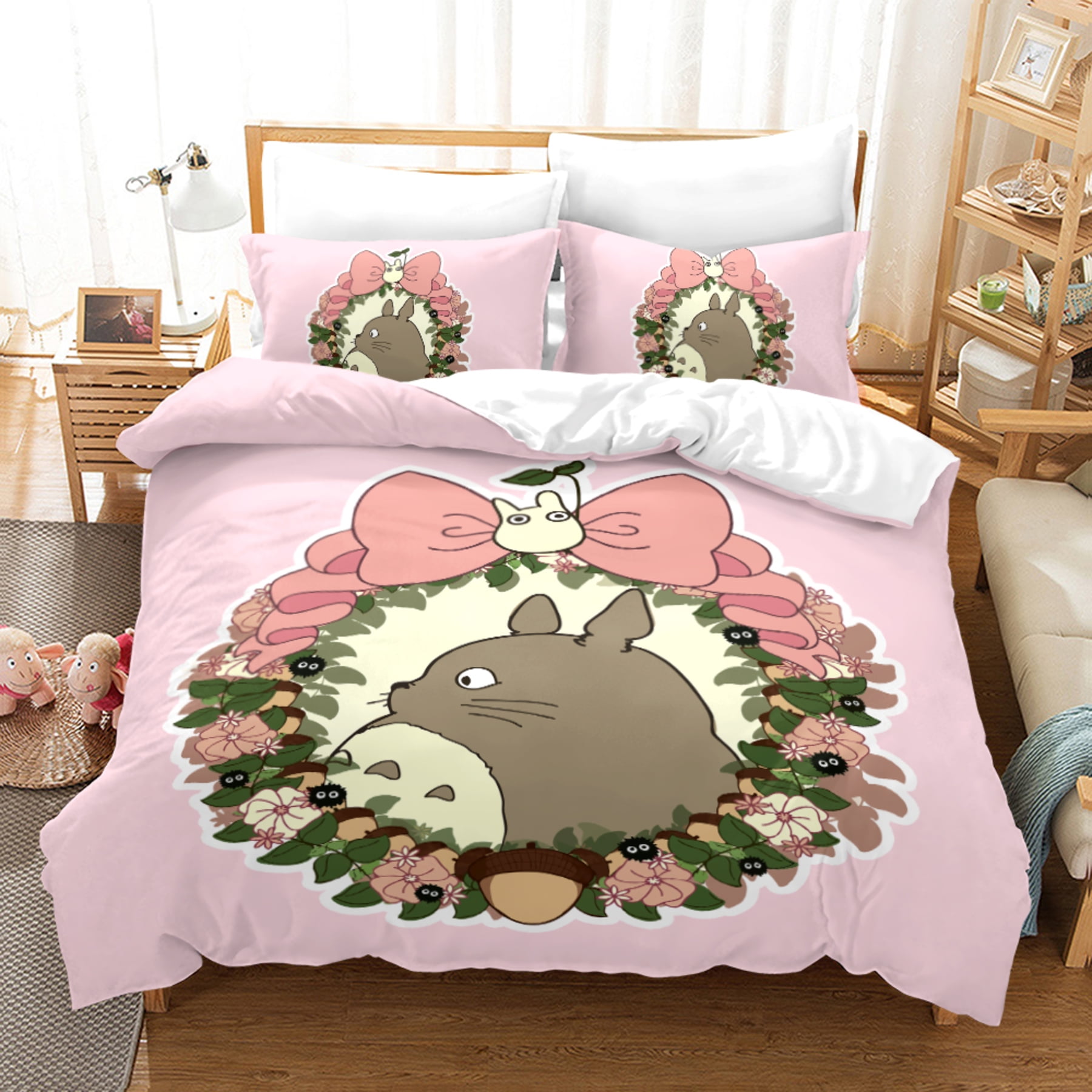 Bedding Set Whimsical Floral Design with Soft & Soot Sprites - Dreamy ...