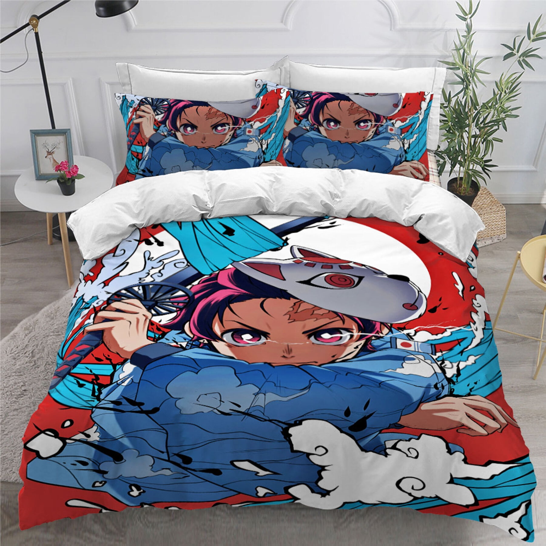 Bedding Set with Graphic Design Duvet Cover & Pillow Featuring Powerful ...