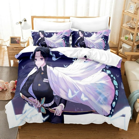Bedding Sets Anime Demon Slayer Comforter Bed Cover Duvet Cover Pillow ...
