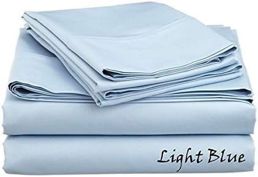 Bedding Sets Full Sheet Set 800 Thread Count Pima Cotton Light Blue ...
