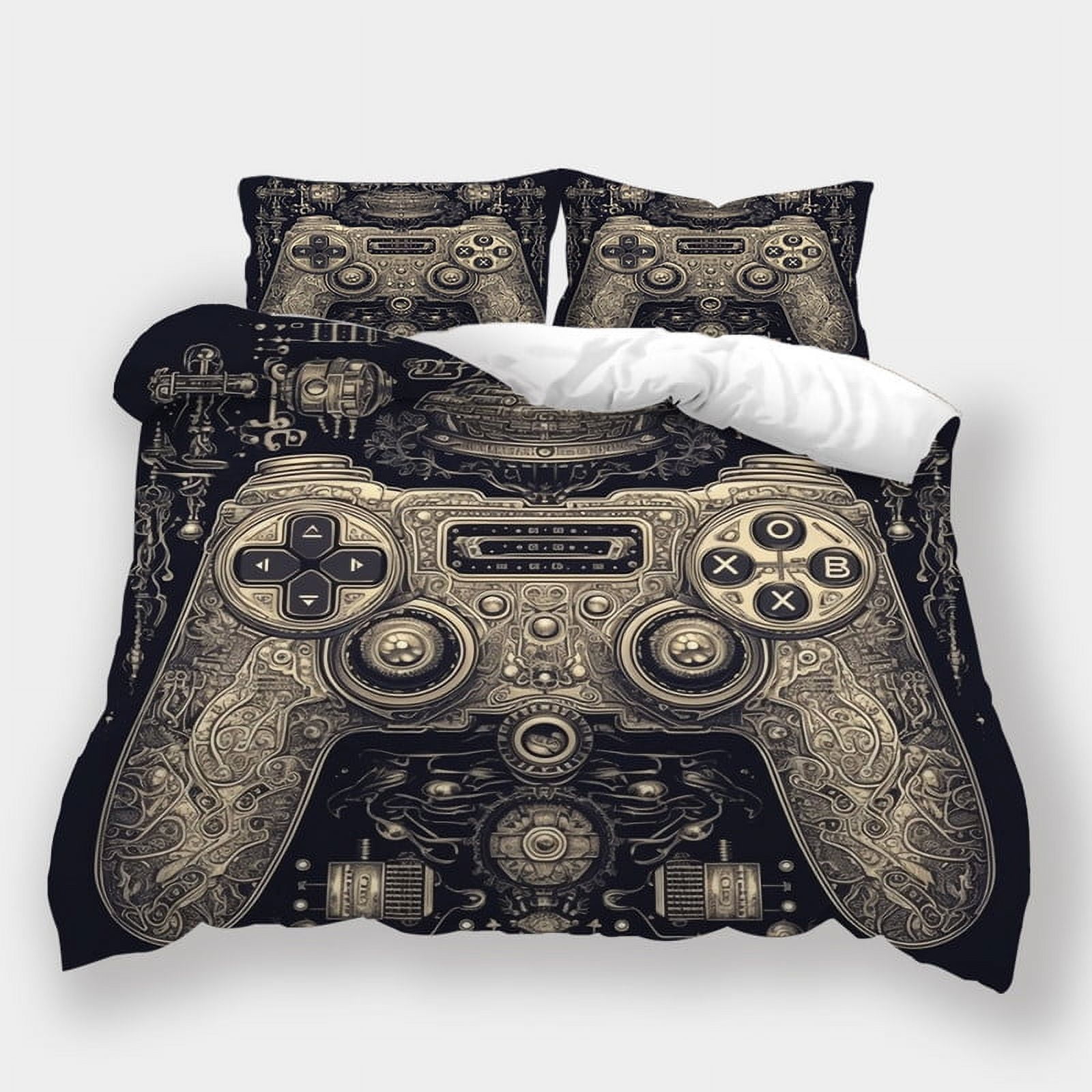Bedding Suit Gamepad Zombie Skull Printed Duvet Cover Set Teen Adult ...