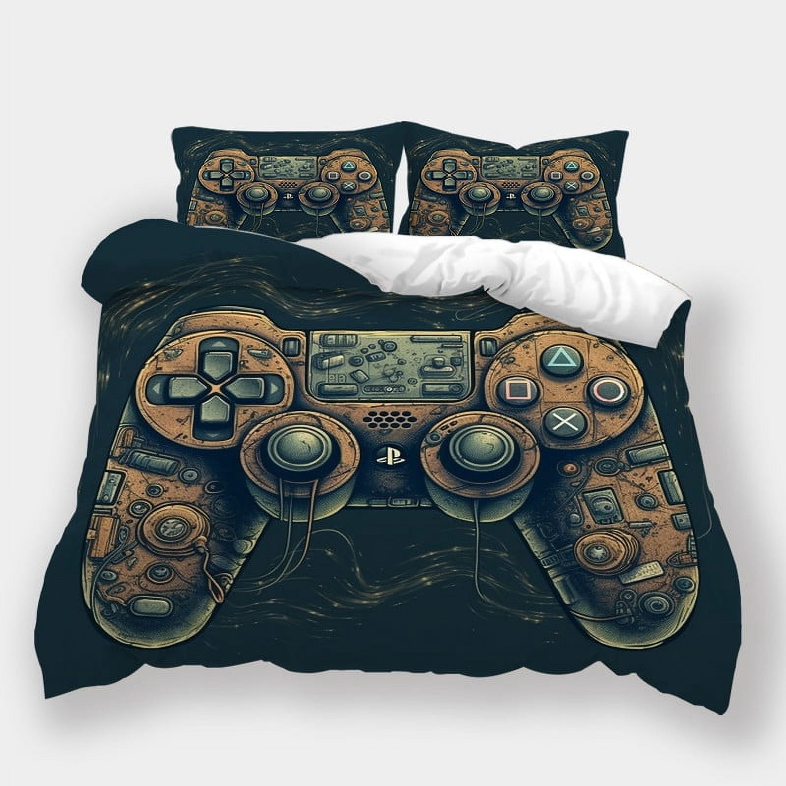 Bedding Suit Gamepad Zombie Skull Printed Duvet Cover Set Teen Adult ...