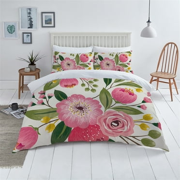 Sonita 20-Piece Floral Pattern Bedding Set With Comforter, Sheets ...