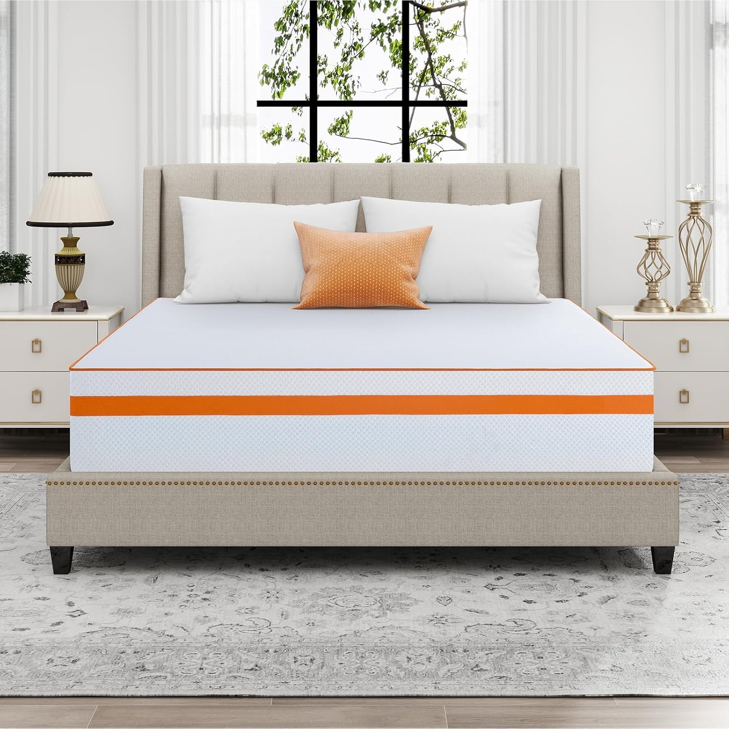 Beddle 12 inches Queen Size Memory Foam Mattress,Gel Mattress in a Box ...