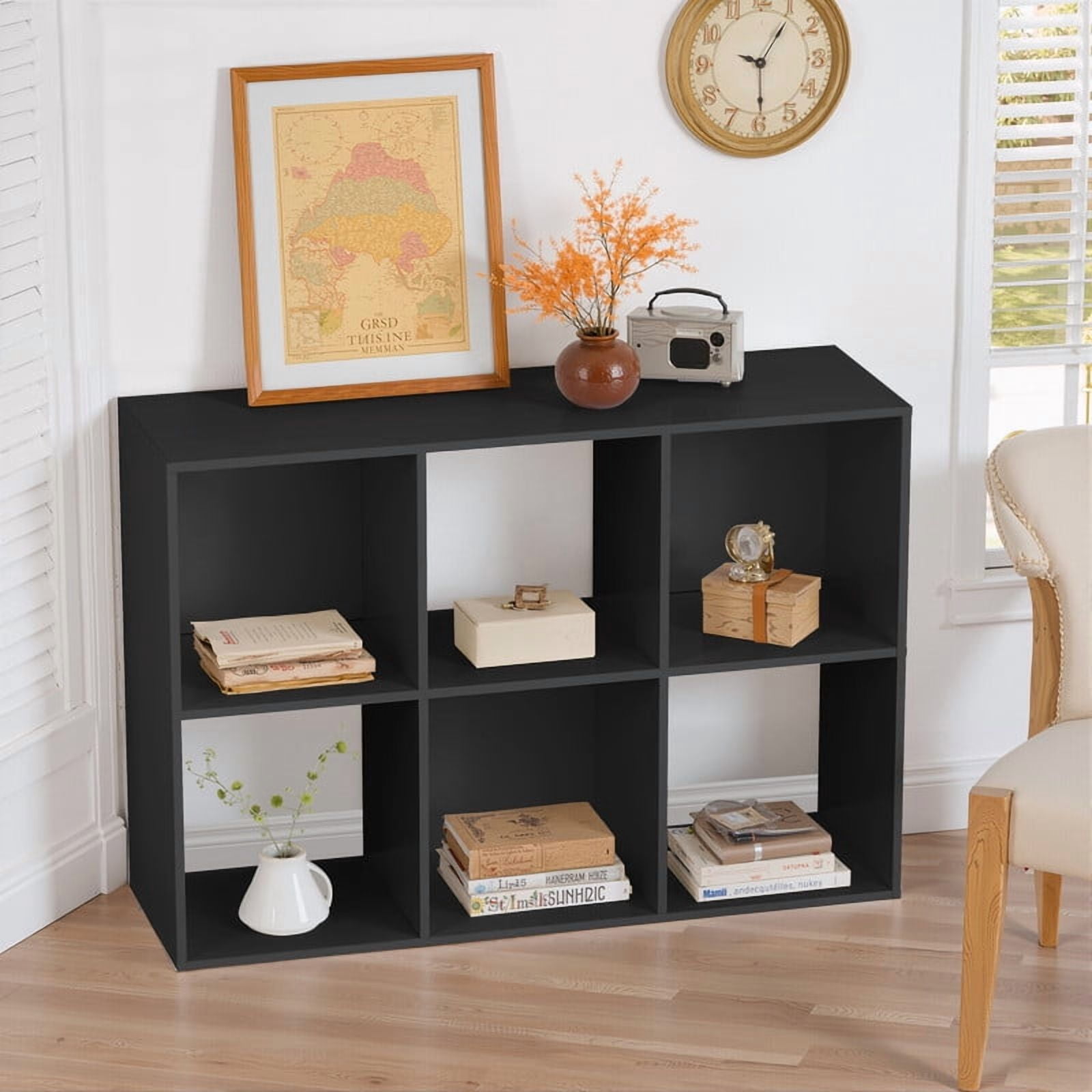 Beddle 6-Cube Storage Organizer, Open Bookshelf with Removable Back ...