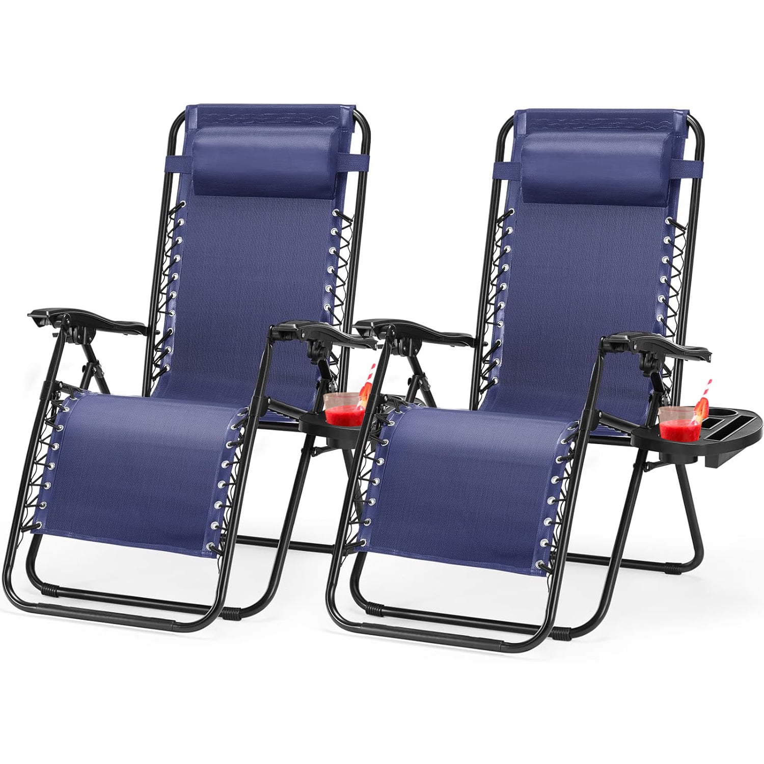 Beddle Zero Gravity Chair Outdoor Lounge Chair，Set of 2 Portable ...