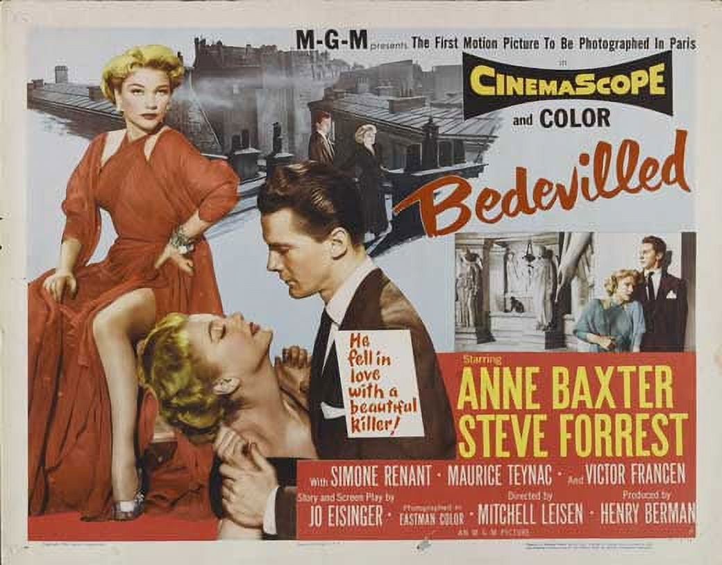 Bedevilled - movie POSTER (Style B) (11" x 14") (1955) - Walmart.com