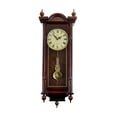 Bedford Clock Collection 31" Antique Mahogany Cherry Oak Chiming Wall ...