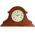 Bedford Clock Collection Mahogany Cherry Mantel Clock with Chimes ...