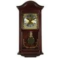 Bedford Clocks 11 in Traditional Wall Clock, Mahogany Cherry Oak, Big ...