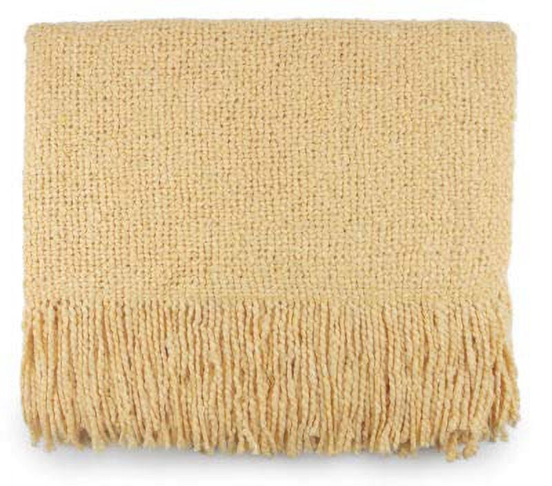 Bedford Cottage Campbell Throw Blanket, Lemon (311-132) - Walmart.com