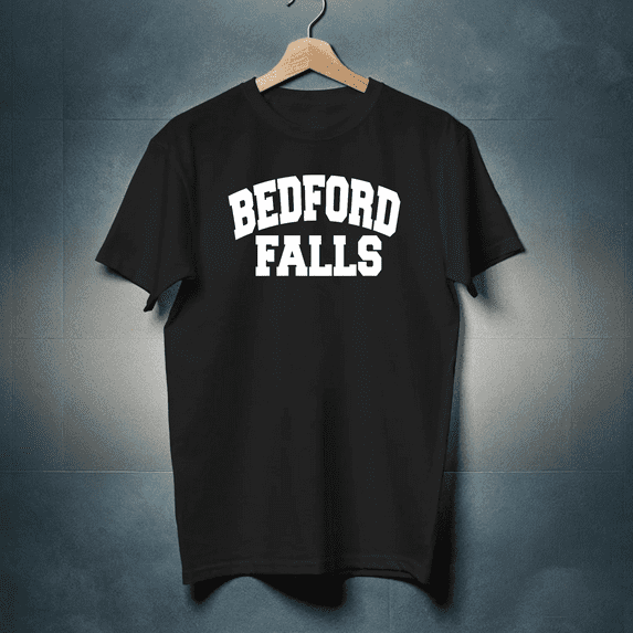 Bedford Falls Its A Wonderful Life Retro Vintage Funny Graphic Holiday ...