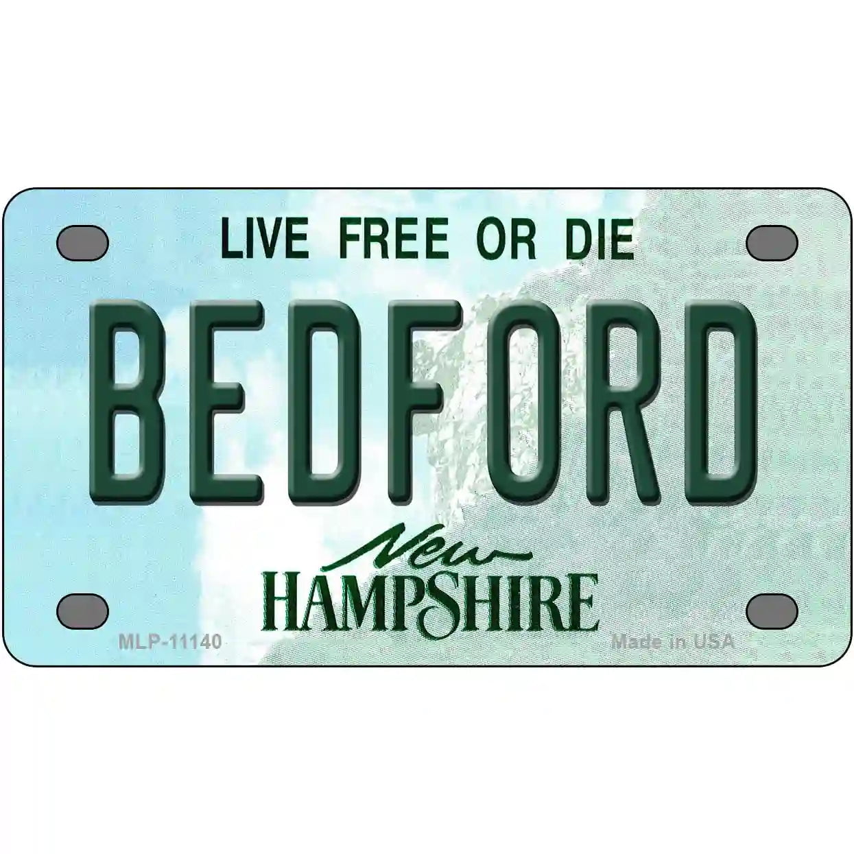 Bedford New Hampshire State License Plate 4" x 2.2" Mini - Walmart.com