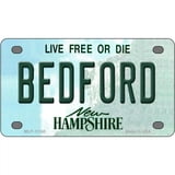Bedford New Hampshire State License Plate 4" x 2.2" Mini - Walmart.com