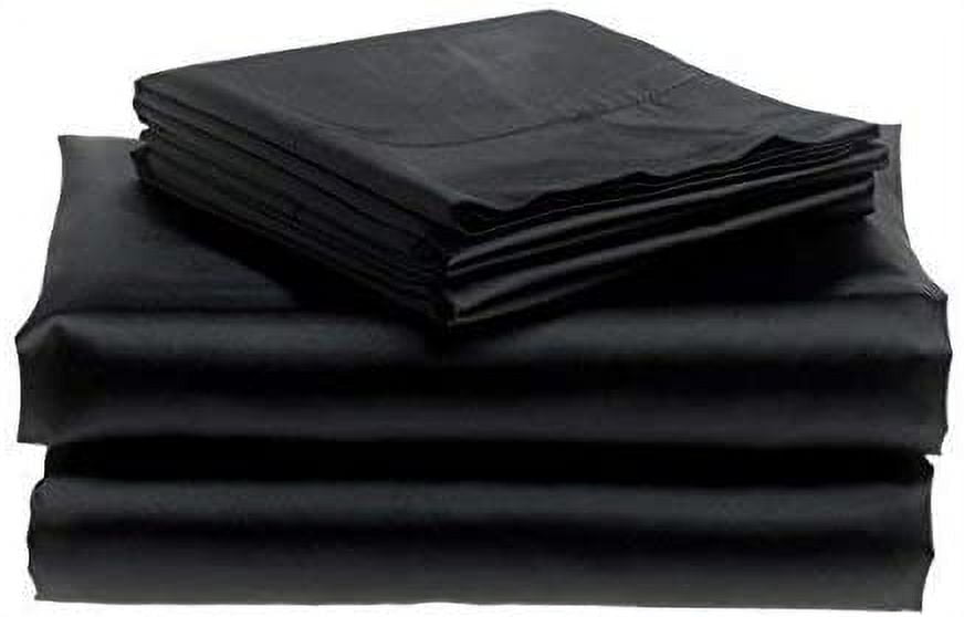 Bedify 100% Pure Silk Satin 4pcs Sheet Set, Olympic Queen, 15" Deep ...