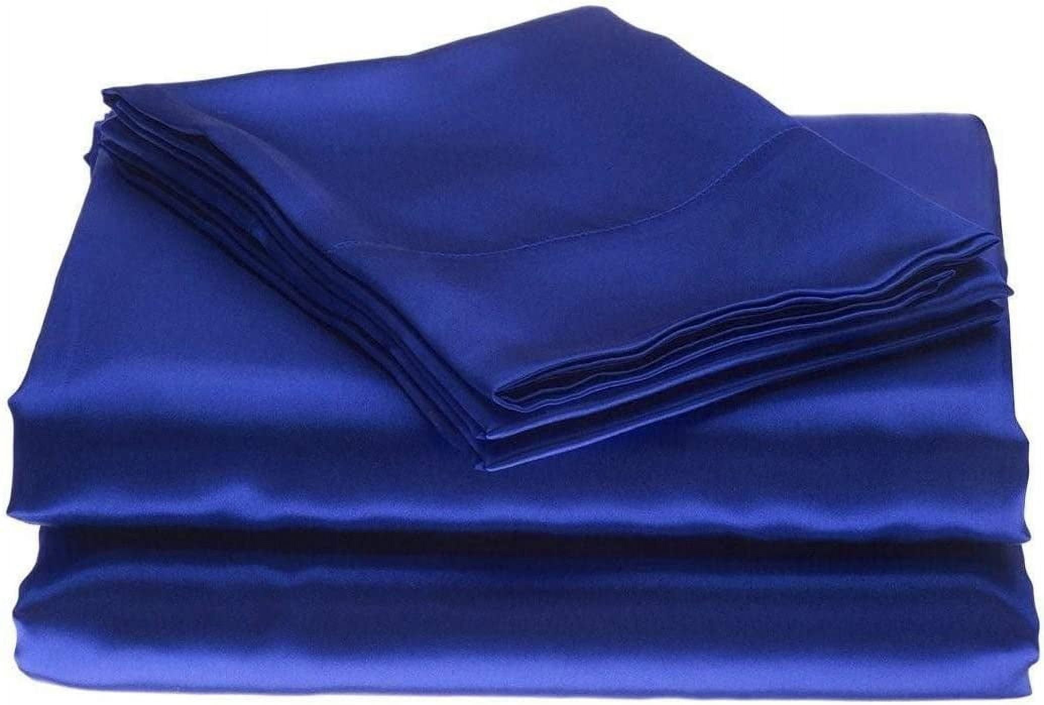 Bedify Bedding 100% Pure Silk Satin Sheet Set 4pcs, Silk Fitted Sheet ...