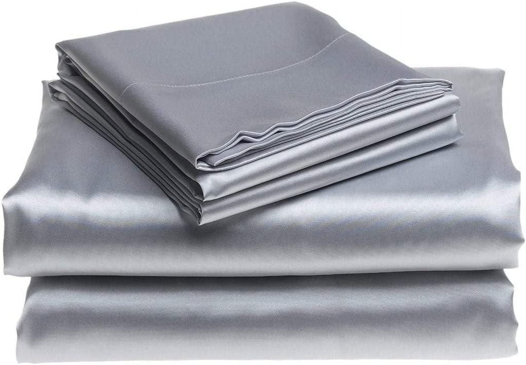 Bedify Bedding 100% Pure Silk Satin Sheet Set 7pcs,Silk Fitted Sheet 15 ...