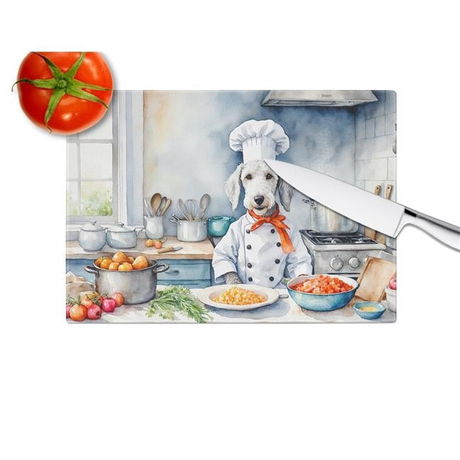 Bedlington Terrier The Chef Glass Cutting Board 12 in x 15 in - Walmart.com