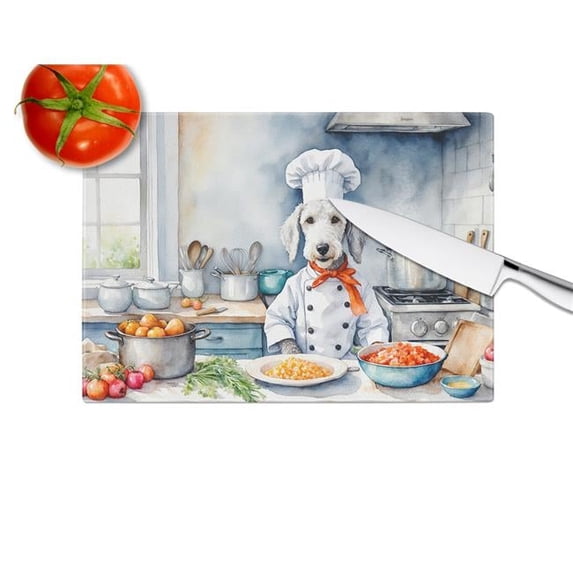 Bedlington Terrier The Chef Glass Cutting Board 12 in x 15 in - Walmart.com