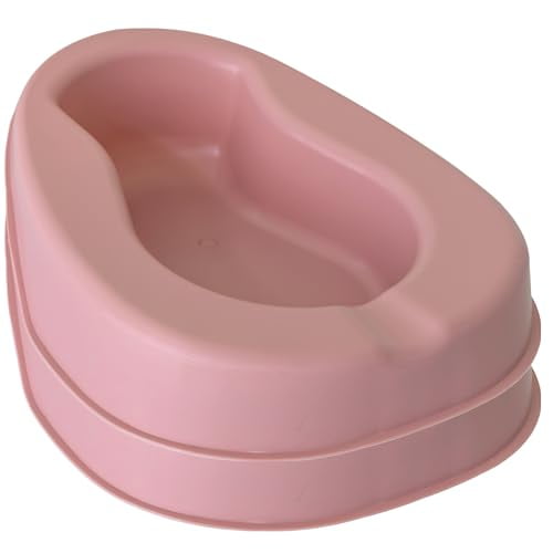 Bedpan – Smooth Contoured Stackable Bed Pan – Portable and Easy to Clean - for Bed-Bound ...