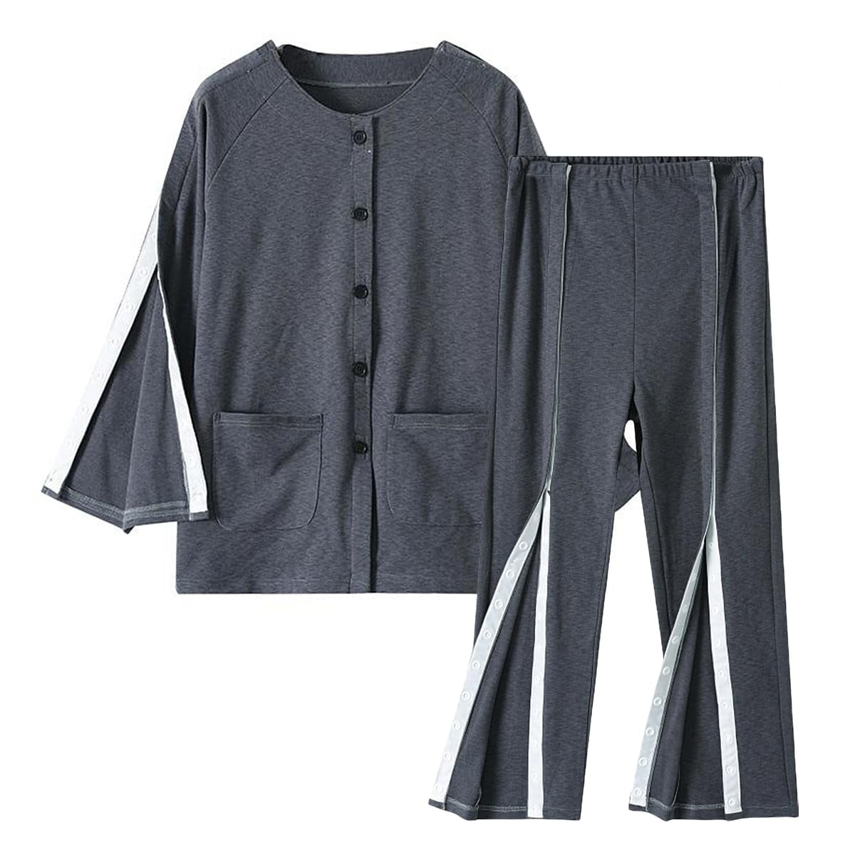 Bedridden Patient Clothes,Disability Set with Full Opening on Both ...