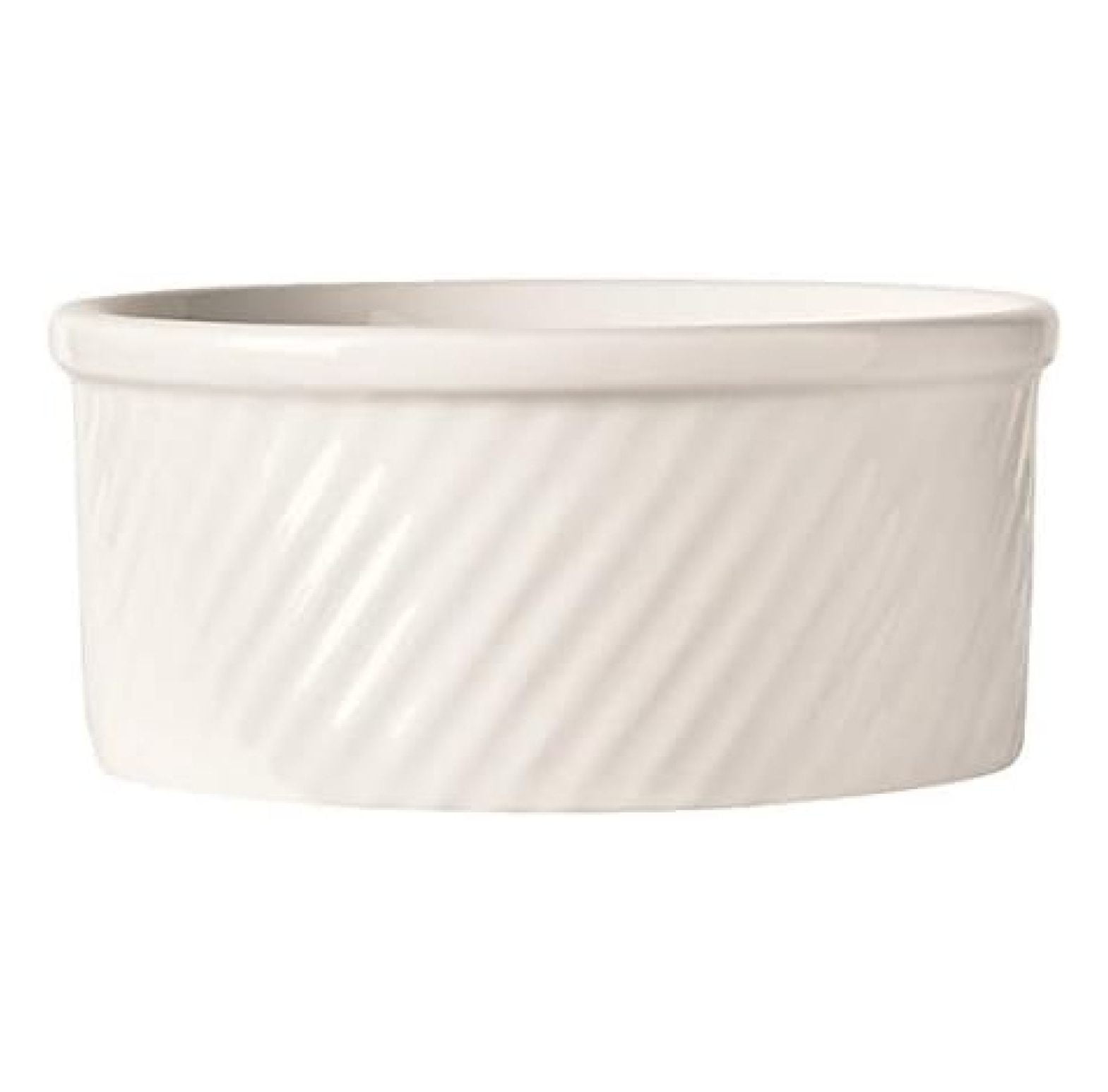 Bedrock Souffle Dish Bright White 8 Oz - Walmart.com