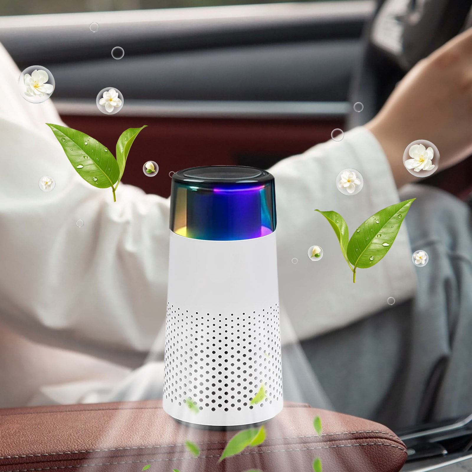 Bedroom Air Purifier with H13 HEPA Filter – Quiet Sleep Mode, 360° Filtration, Covers 302 Sq.Ft ...