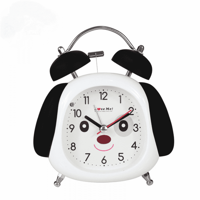 Bedroom Alarm Clock, Analog Cute Puppy Bell Alarm Clock , Student Home ...