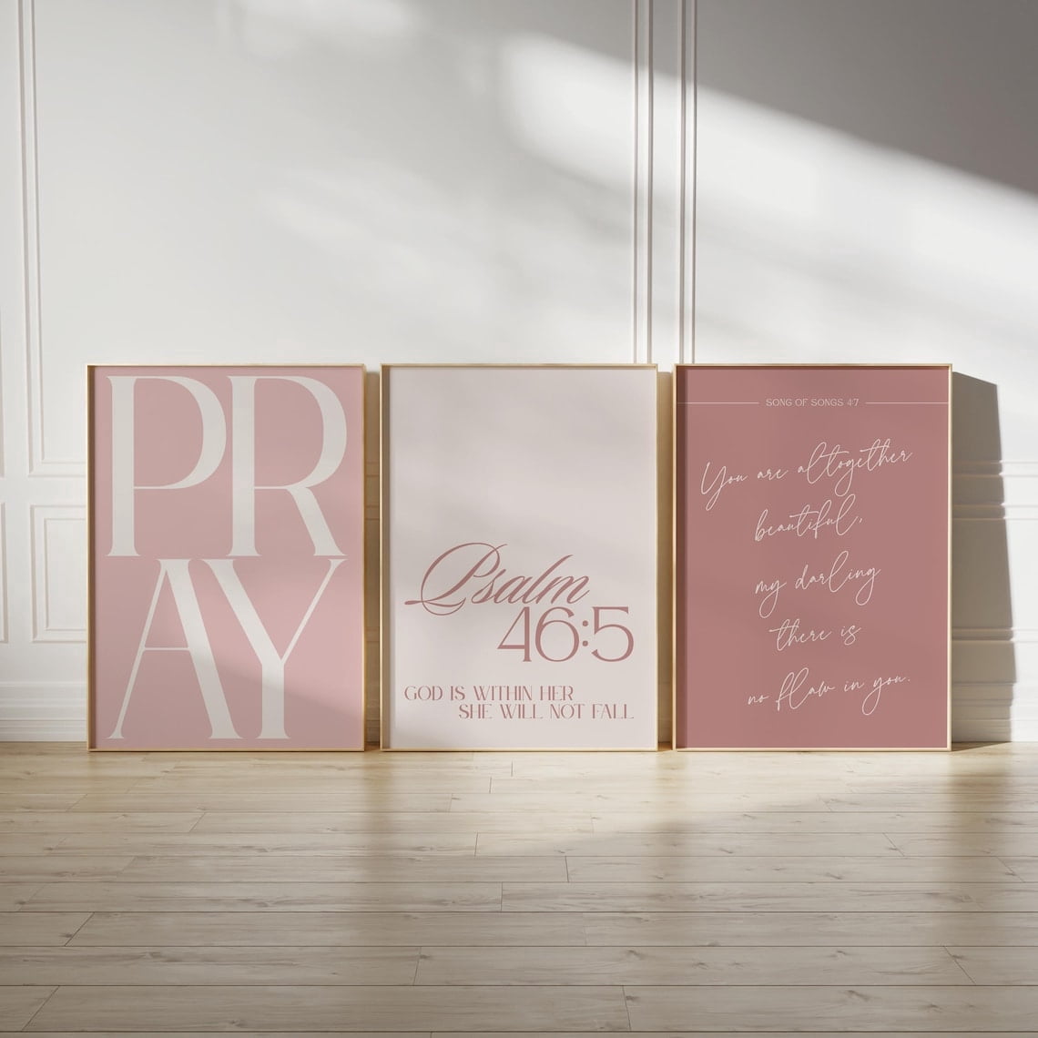 Bedroom Art Neutral Christian Decor Jesus Word Wall Art Minimalist ...