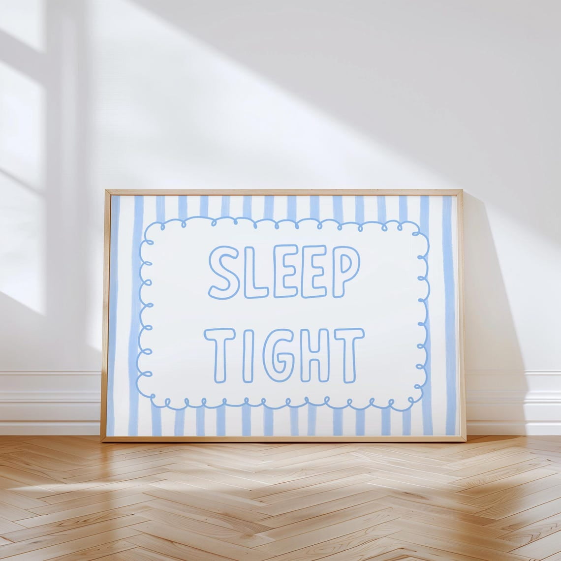 Bedroom Art Print, Sleep Tight Print Horizontal, Above The Bed Print ...