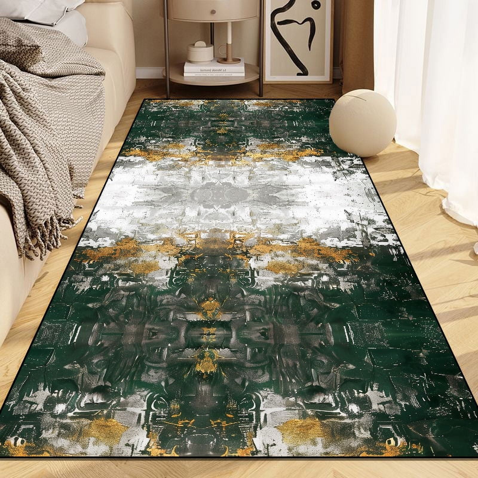 Bedroom Bedside Soft Carpet Modern Abstract ration Rug Living Room ...