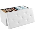 Bedroom Bench for Living Room, 43in Storage Ottoman Bench, Storage ...