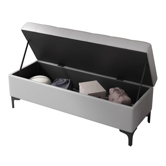 Bedroom Bench with Storage,Rectangular Extra Long Storage Bench Sofa ...