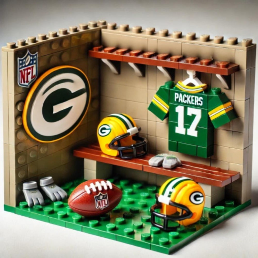 Bedroom Building Block Kit, Display Case Sets, Compatible with Most ...
