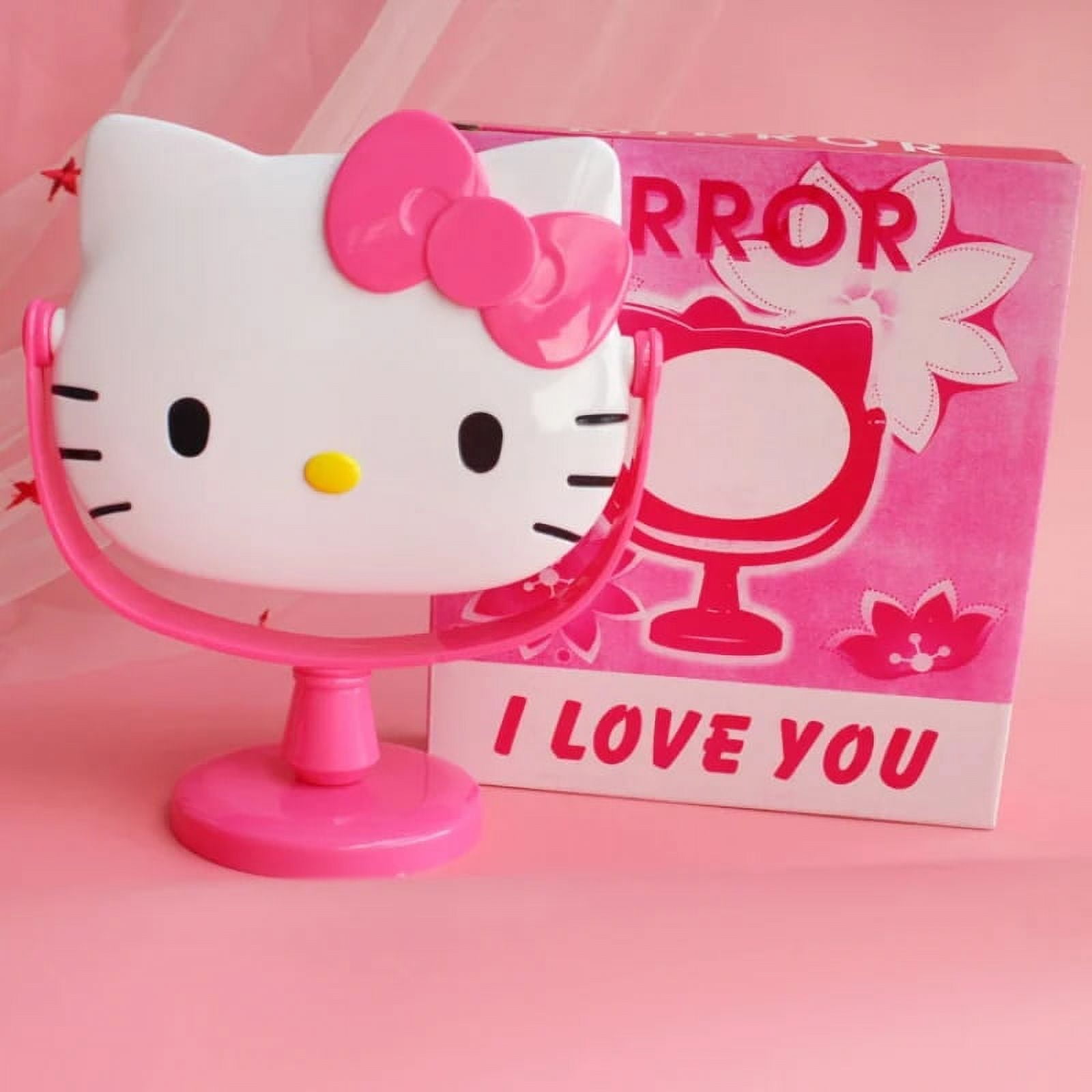 Bedroom Cartoon Sanrio Hello Kitty Mirror Desktop Portable Grooming ...