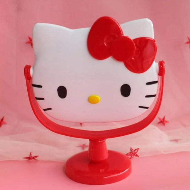 Bedroom Cartoon Sanrio Hello Kitty Mirror Desktop Portable Grooming ...