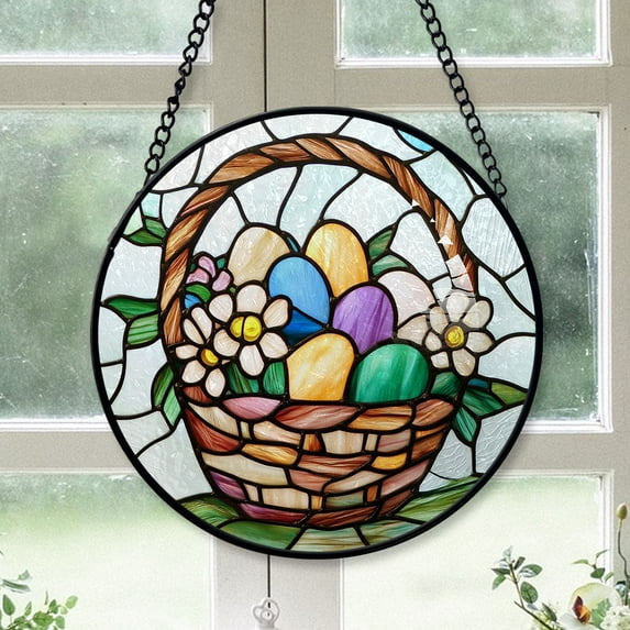 Bedroom Christmas Gift - Easter Egg Basket Halloween Stained Glass ...