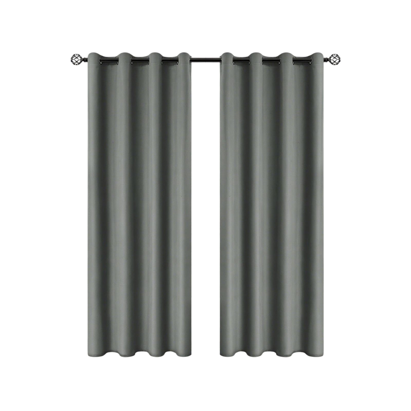 Bedroom Concise Curtains Polyester Pongee Laminated Light-blocking Heat ...