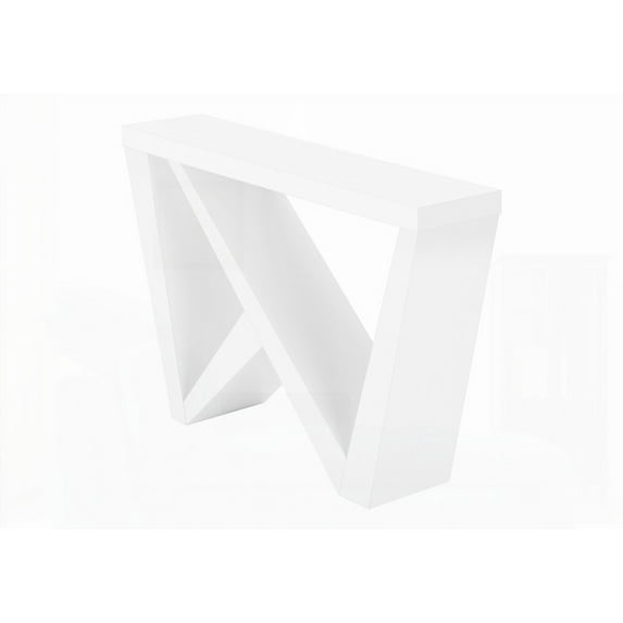 Bedroom Console Table - White, Asymmetrical & Sturdy Base - Walmart.com