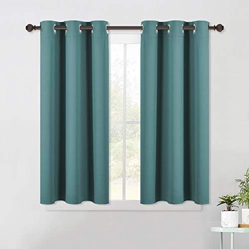 Bedroom Curtain Panels Blackout Draperies, Thermal Insulated Solid ...