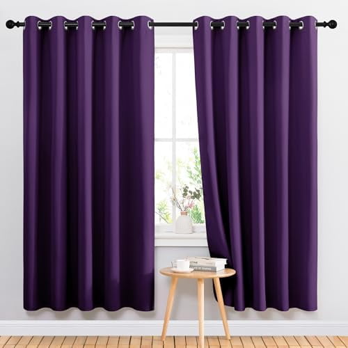 Bedroom Curtains Blackout Drapery Panels, 2 Panels, 70 x 72 inches ...