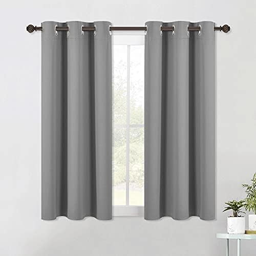 Bedroom Curtains Blackout Drapery Panels, Three Pass Microfiber Thermal ...