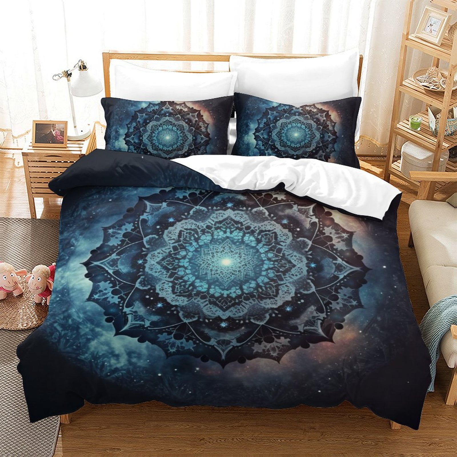 Bedroom Decor 2/3pcs Mandala Comforter Cover Set with Pillowcase Adult ...