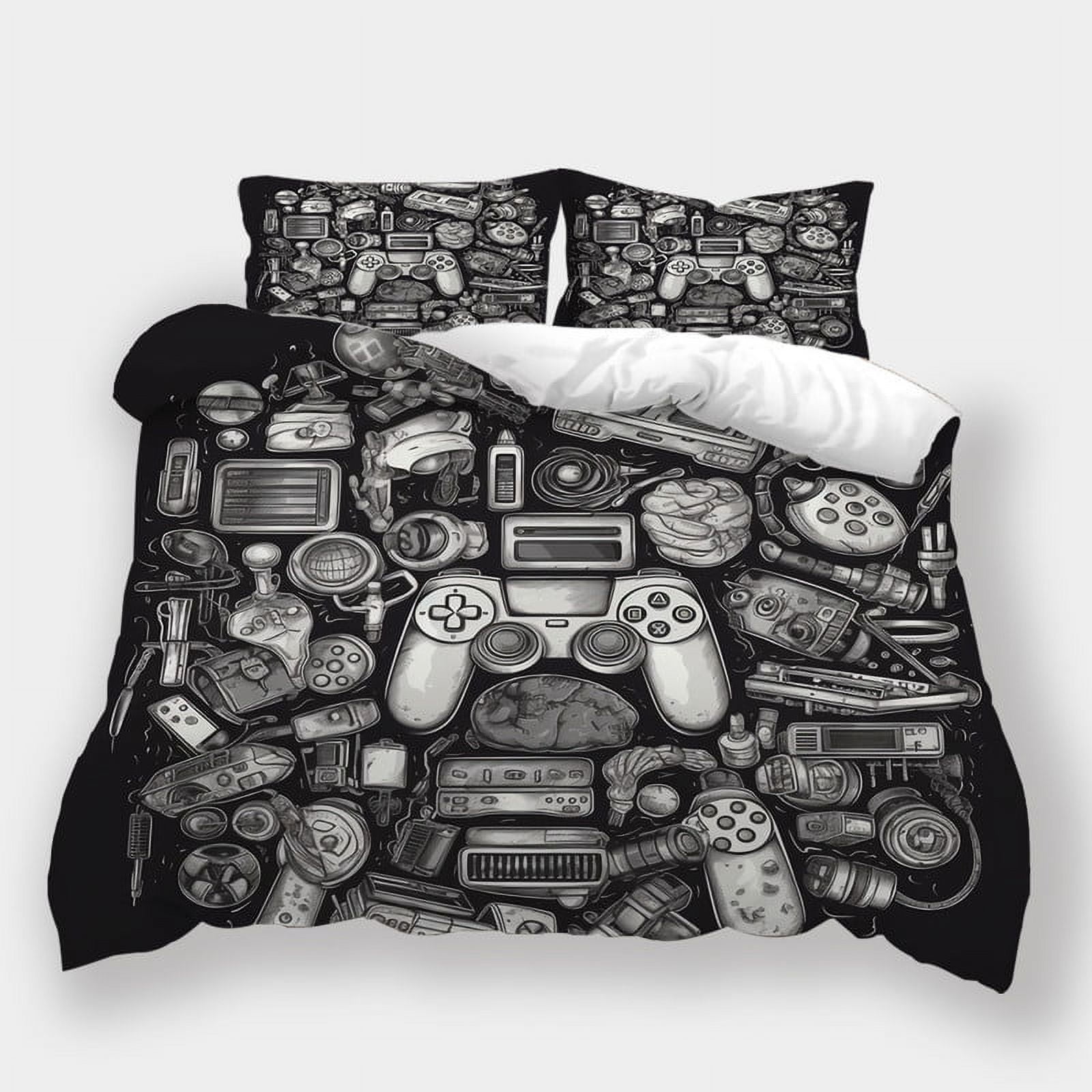 Bedroom Decor Gamer Handle Printed Quilt Cover Duvet Cover Set Kids ...