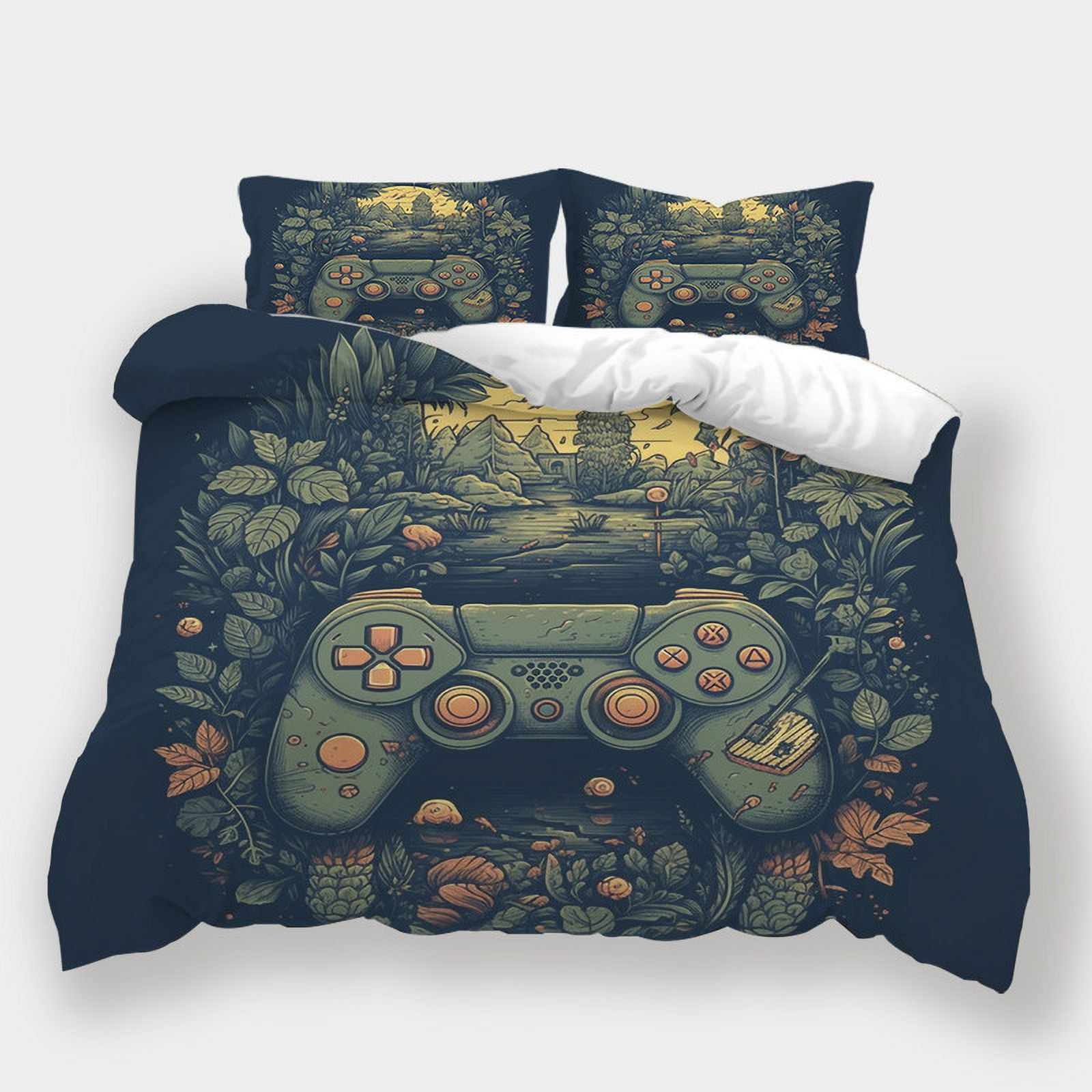 Bedroom Decor Gamer Handle Printed Quilt Cover Duvet Cover Set Kids ...