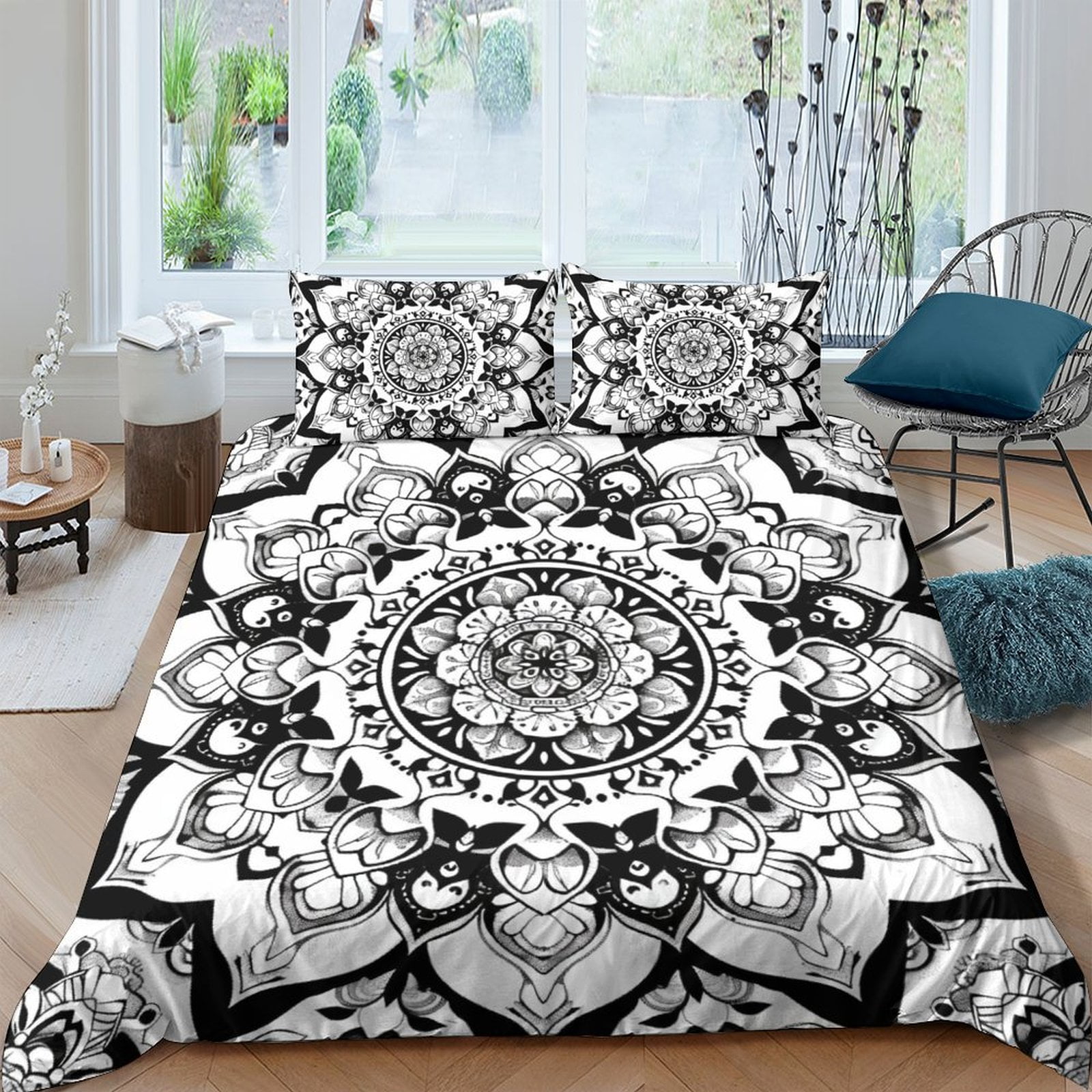 Bedroom Decor Home Textiles Teen Adult Mandala Comforter Cover Set ...