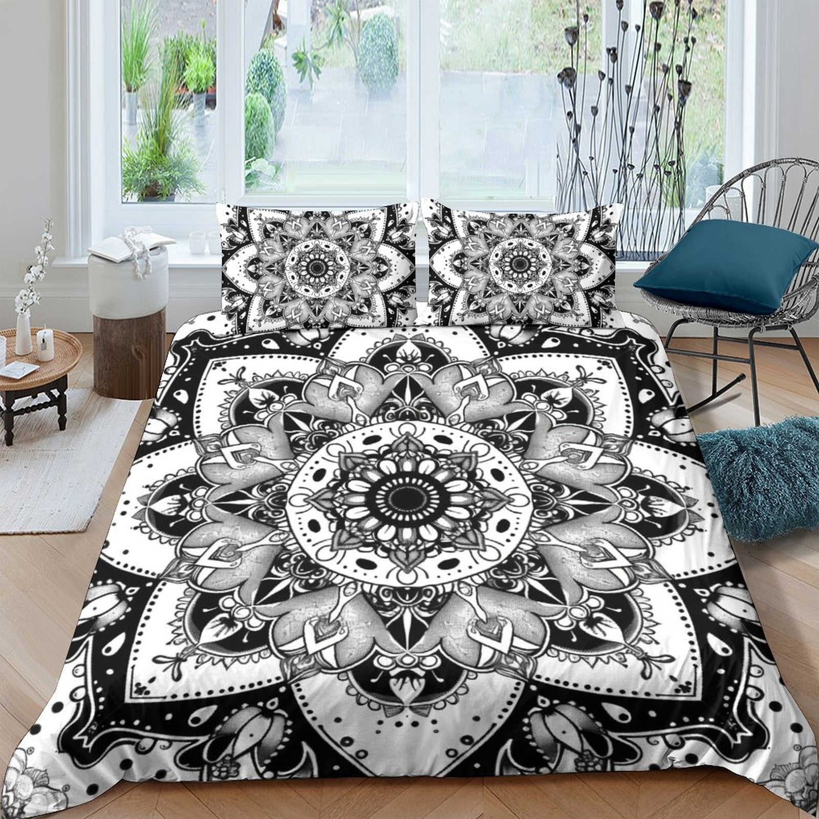 Bedroom Decor Home Textiles Teen Adult Mandala Comforter Cover Set ...