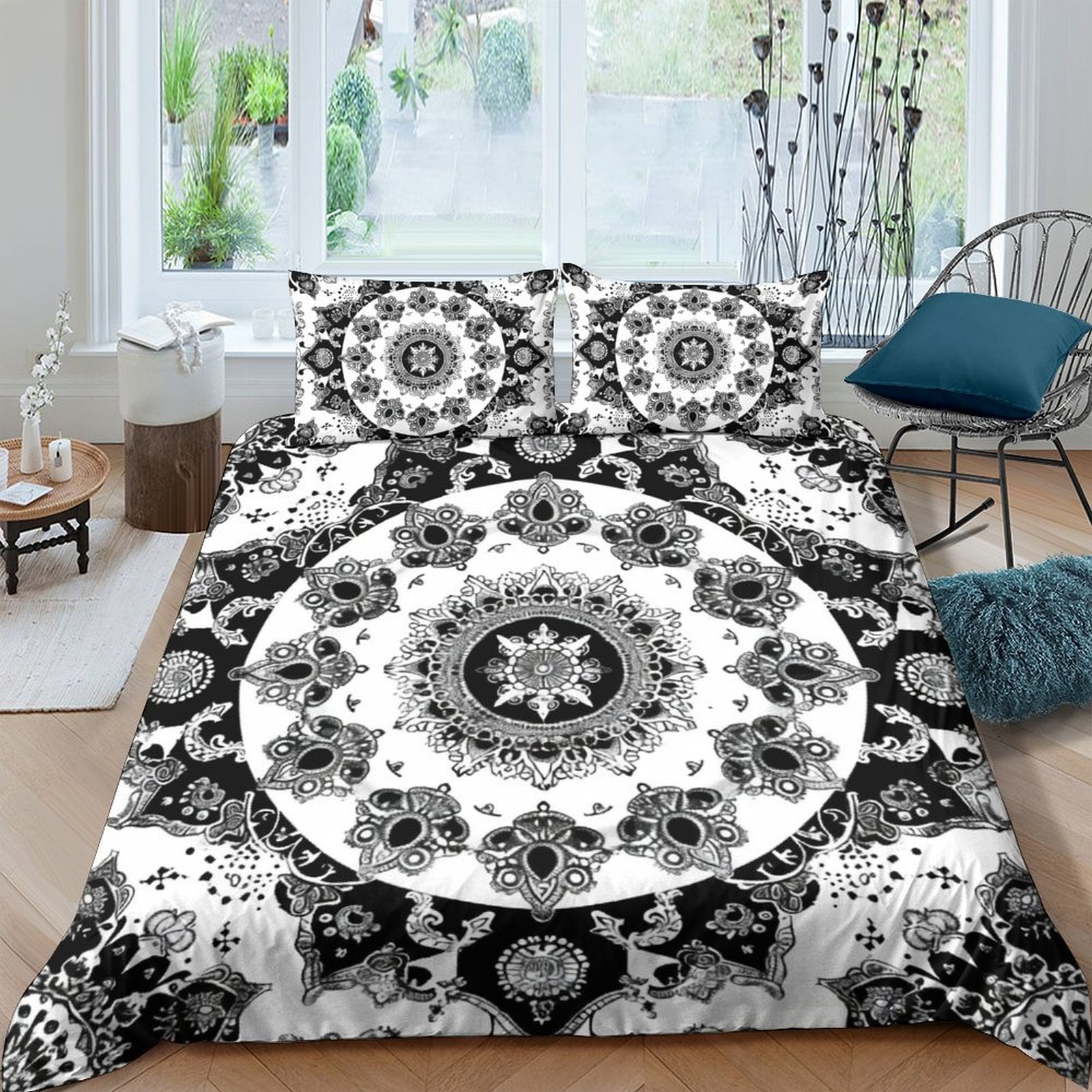 Bedroom Decor Home Textiles Teen Adult Mandala Comforter Cover Set ...