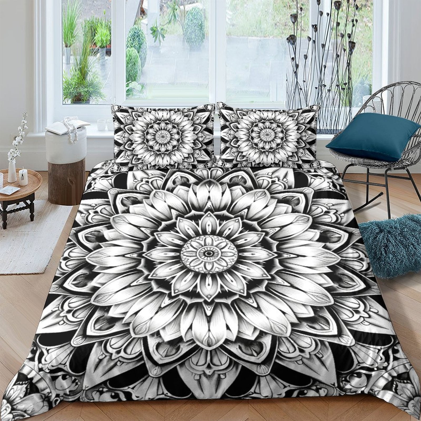 Bedroom Decor Home Textiles Teen Adult Mandala Comforter Cover Set ...